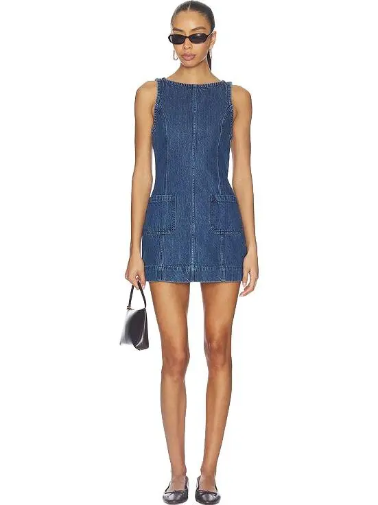 Show Me Your Mumu Boulevard Mini Dress - Blue