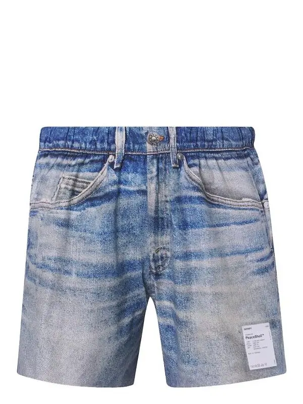 Satisfy Peaceshell 5" Trompe L'oeil Shorts - Blue