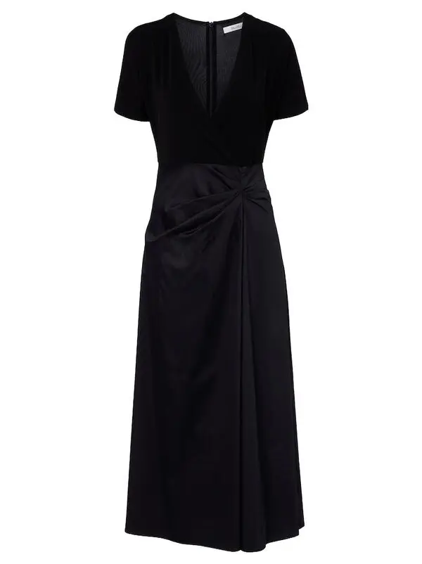 Max Mara Grema Knitted Midi Dress - Black
