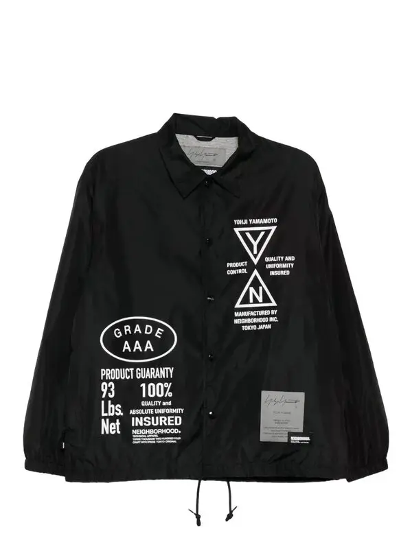 Yohji Yamamoto X Neighborhood Logo-print Jacket - Black