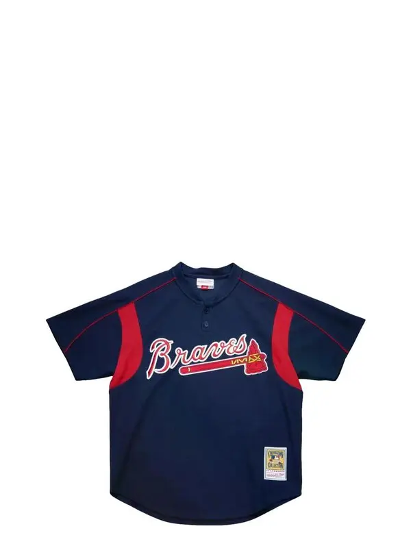 Mitchell & Ness 2003 Atlanta Braves Polo Shirt - Blue