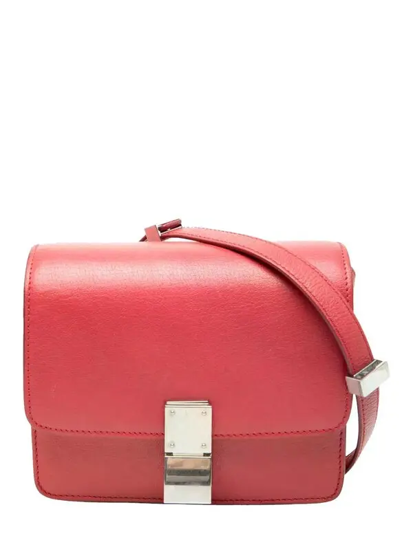 Celine Small Calfskin Classic Box Crossbody Bag - Red