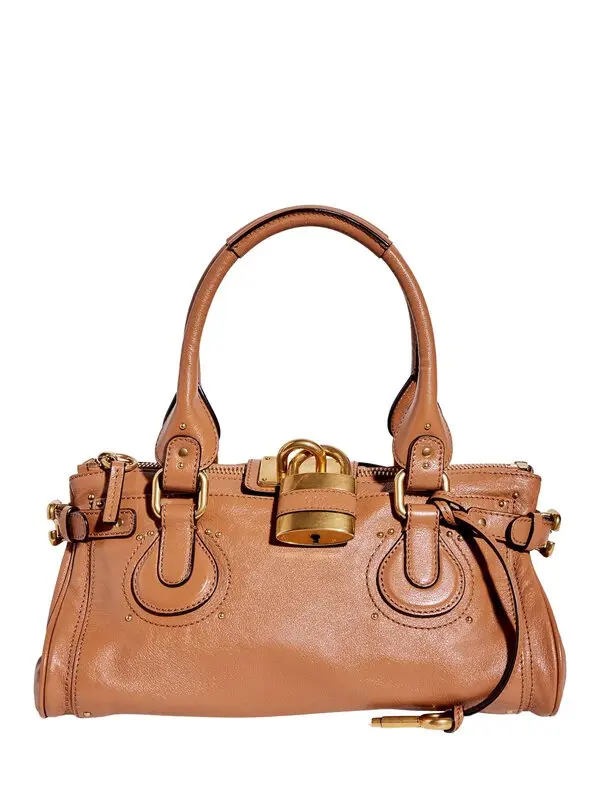 Chloé Paddington Leather Shoulder Bag - Brown