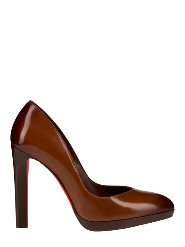 CHRISTIAN LOUBOUTIN Fannylove Alta Leather Pumps - Brown