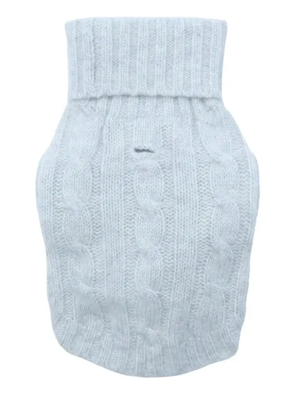 Ralph Lauren Cashmere Cable-knit Dog Sweater - Grey