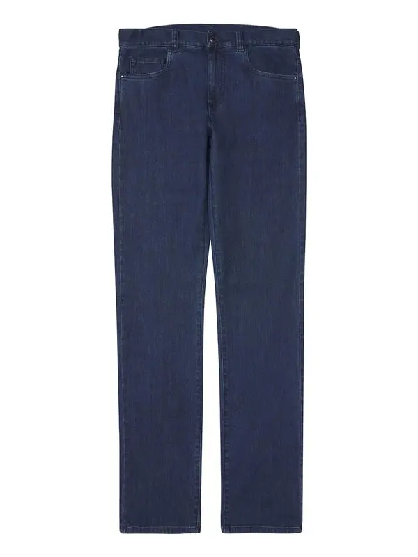 Canali Slim Fit Stretch Jeans - Blue