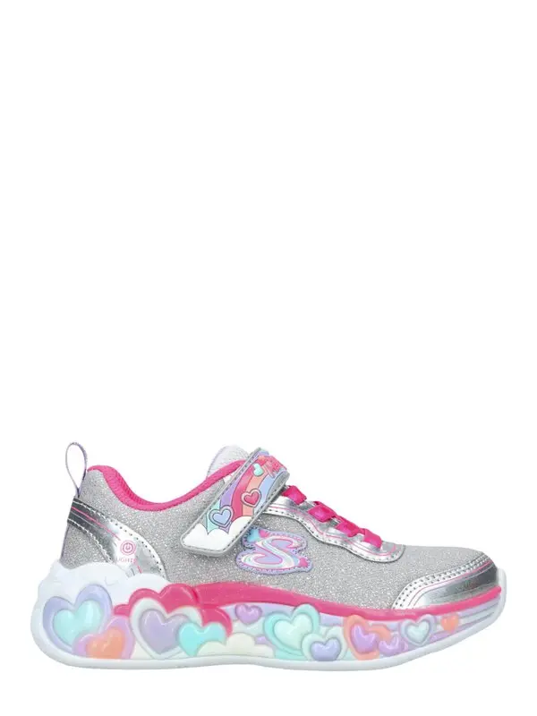 Sketchers Ton Of Hearts" Sneakers - Silver