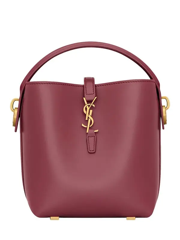 Saint Laurent Mini Le 37 Bucket Bag - Red