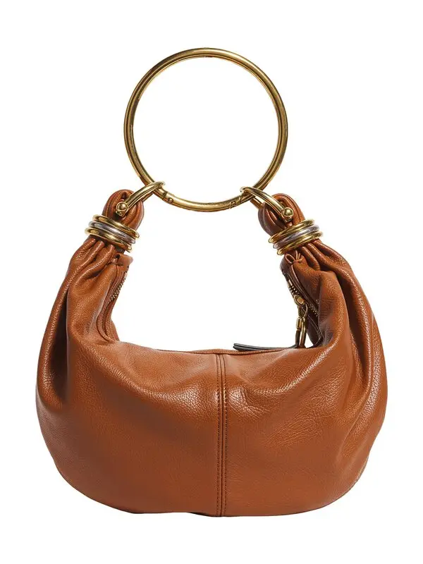 Chloé Small Leather Bracelet Shoulder Bag - Brown