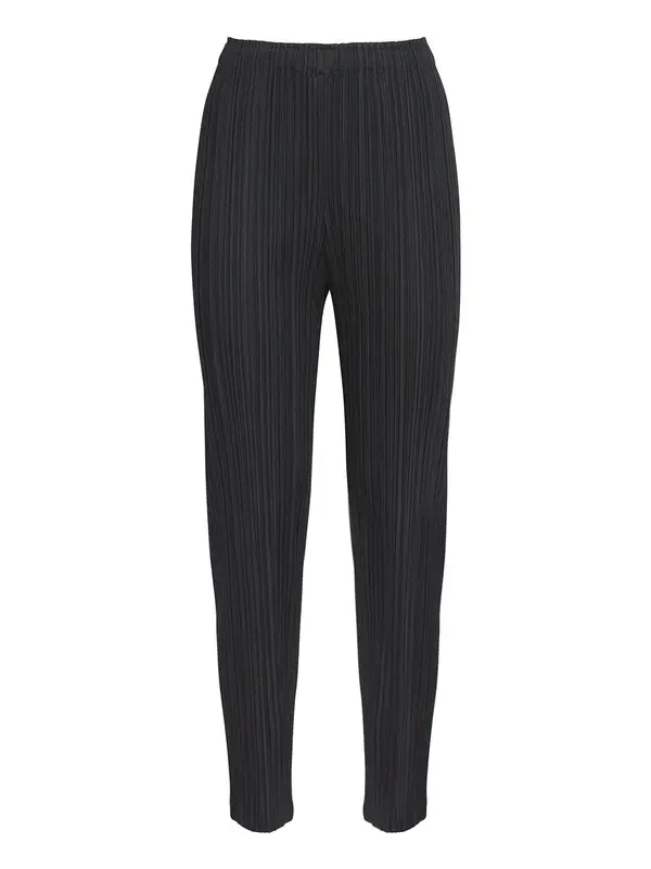 Issey Miyake Straight Leg Trousers - Black