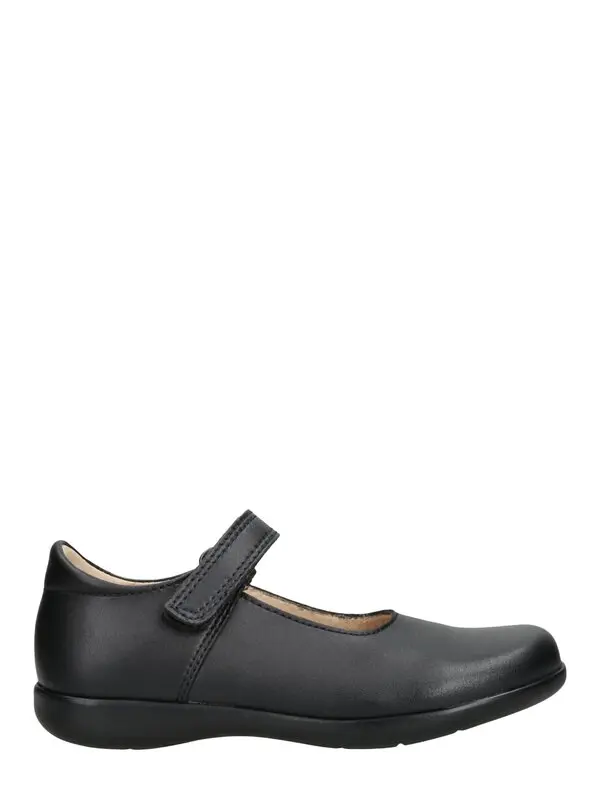 Trotters Leather Emily School Shoes - Navy