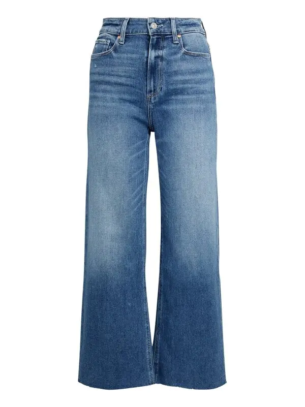 Paige Anessa High-rise Wide-leg Jeans - Blue