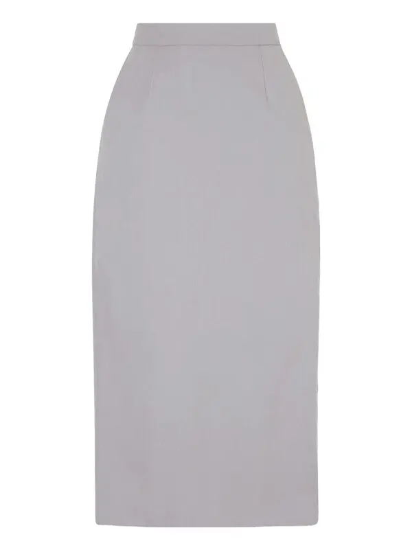 WILLY CHAVARRIA Cotton Midi Skirt - Gray