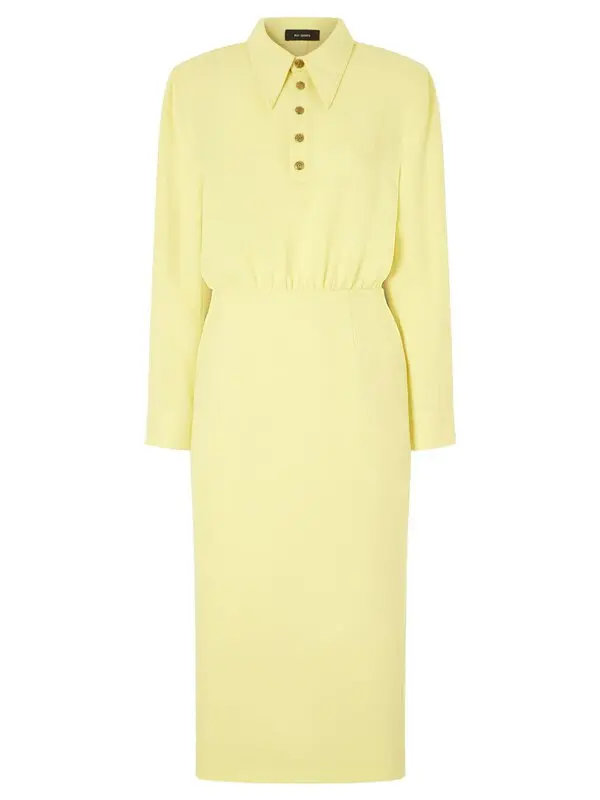 WILLY CHAVARRIA Wool Midi Dress - Yellow