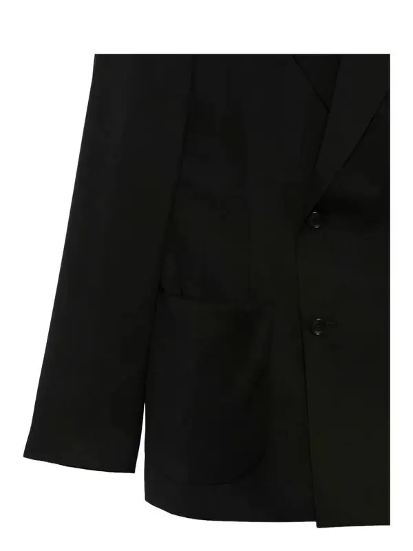 SEVEN GAUGE Double-breasted Pocket Blazer - Black