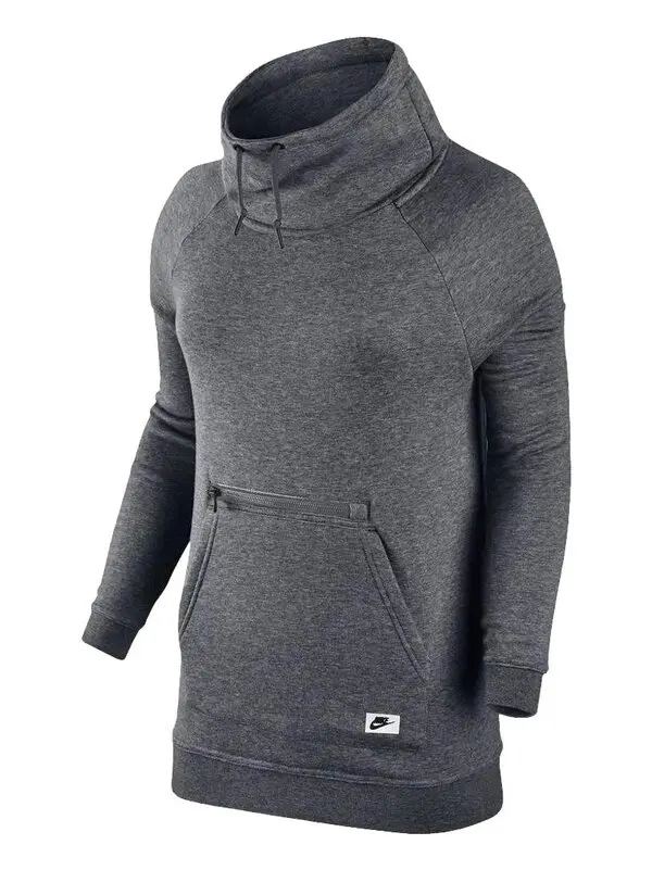 Nike High Neck Sweatshirt With Pouch Pocket - Grey