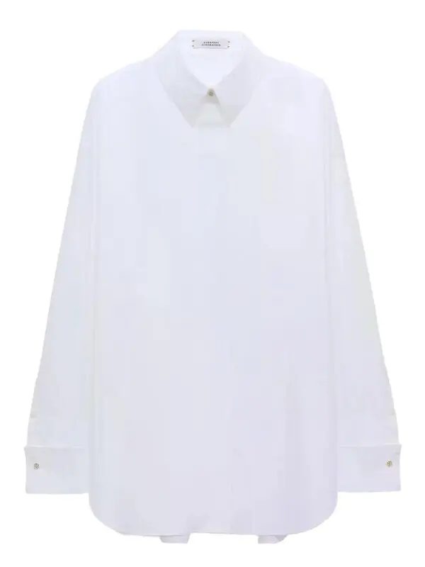 Dorothee Schumacher Poplin Shirt With Button Detail - White