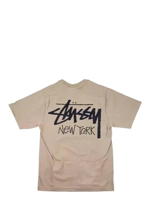 StÜssy Logo-print T-shirt - Neutrals