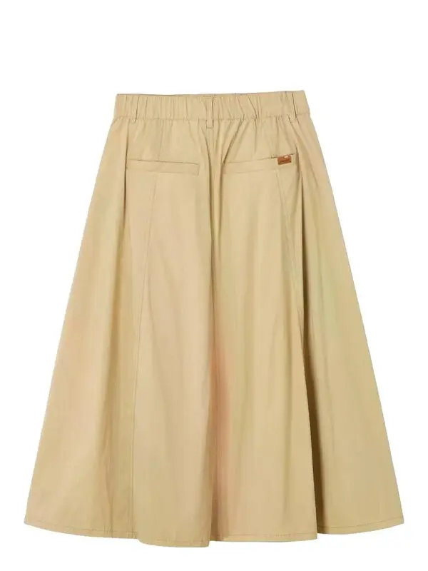 CHOCOOLATE Patch-pocket A-line Skirt - Neutrals