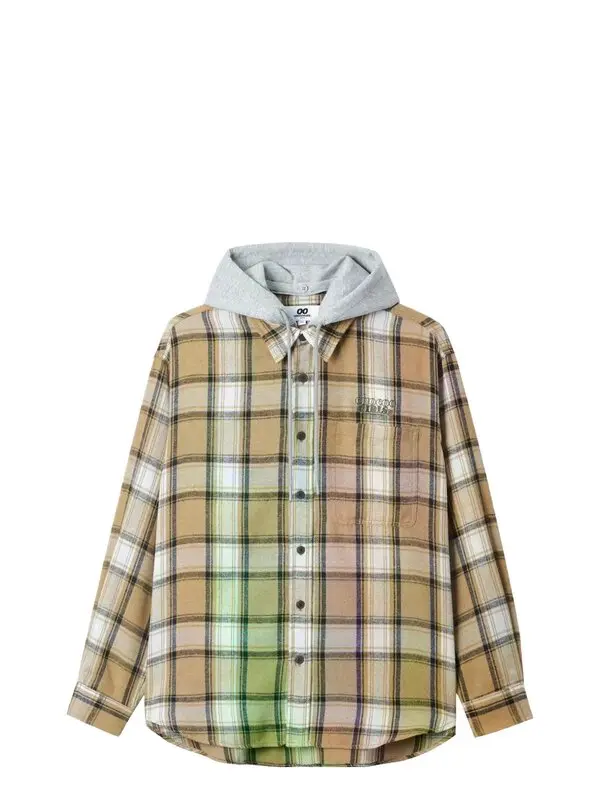 CHOCOOLATE Hooded Check-pattern Jacket - Brown
