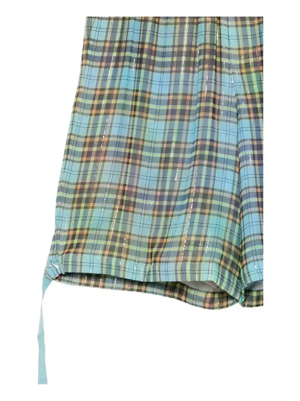 Undercover Plaid Shorts - Blue
