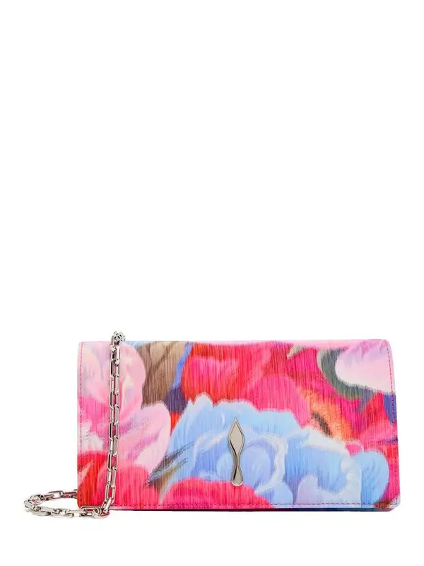 CHRISTIAN LOUBOUTIN Bettina Printed Faille Clutch - Multicoloured