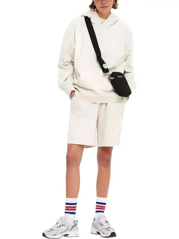 FREEDOM OF SPACE Logo Track Shorts - Neutrals