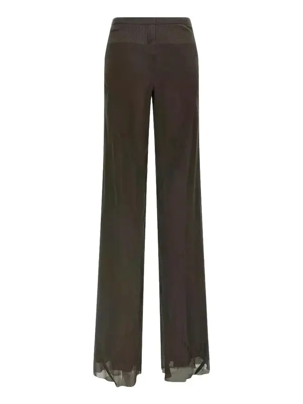 Rick Owens Bias Silk Trousers - Brown