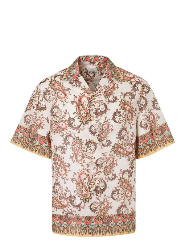 Etro Paisley Cotton Bowling Shirt - Multicoloured