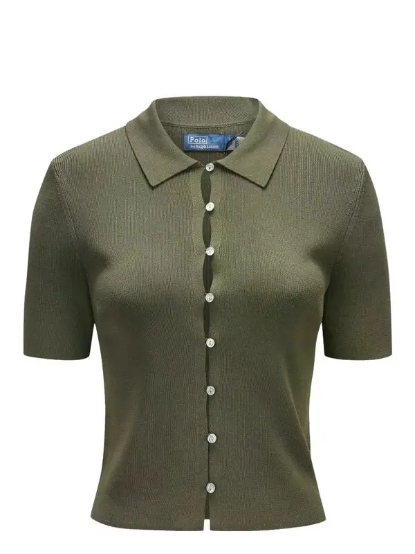 Polo Ralph Lauren Button Short-sleeve Top - Green