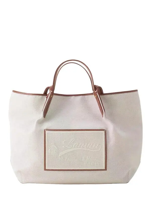 LANVIN Panelled Tote Bag - Neutrals