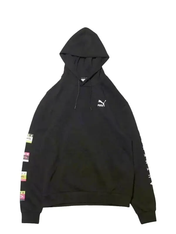 PUMA Logo Detail Hoodie - Black