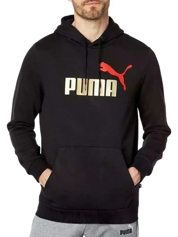 PUMA Big Logo Fleece T-shirt - Black