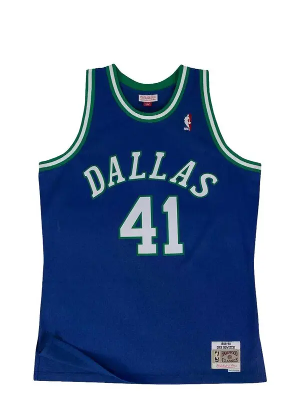 Mitchell & Ness Dallas Mavericks Dirk Nowitzki "41" Jersey By - Blue