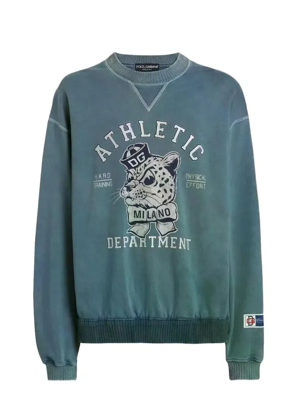 Dolce & Gabbana Graphic-print Sweatshirt - Blue