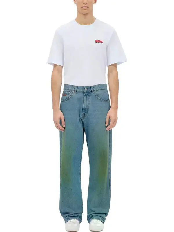 MSGM Logo-detail Jeans - Blue