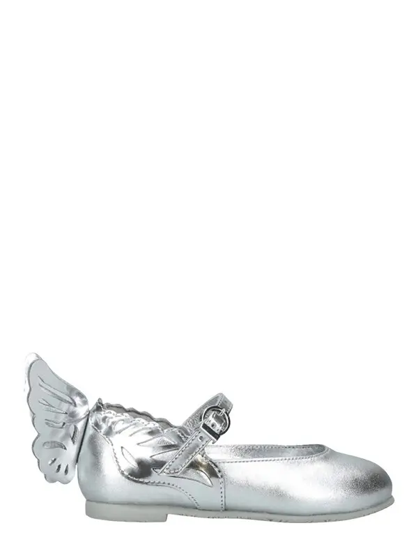 SOPHIA WEBSTER Leather Heavenly Ballet Flats - Silver