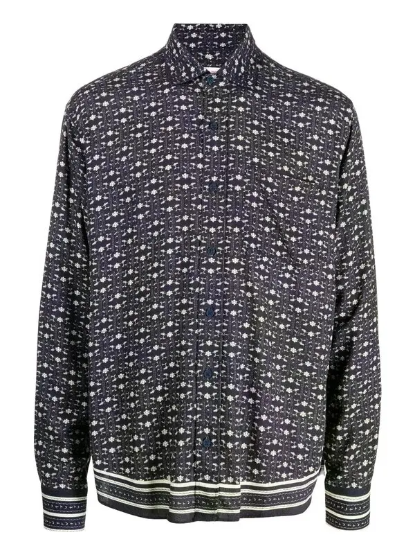 Orlebar Brown Grasmoor Bandana-print Shirt - Blue