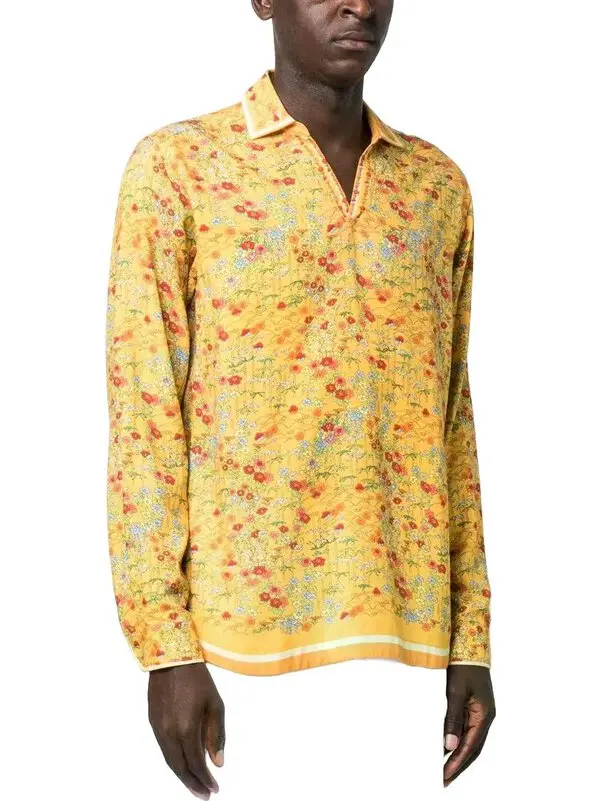 Orlebar Brown Ridley Solo Fantasy Shirt - Yellow