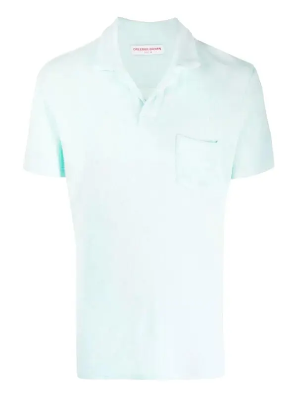 Orlebar Brown Terry Short-sleeve Polo Shirt - Blue