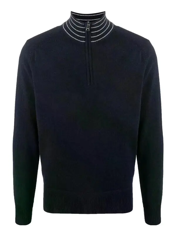 Orlebar Brown Lennard High-neck Jumper - Blue