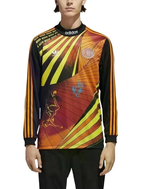 Adidas Na-kel Graphic Print Long Sleeve T-shirt - Black