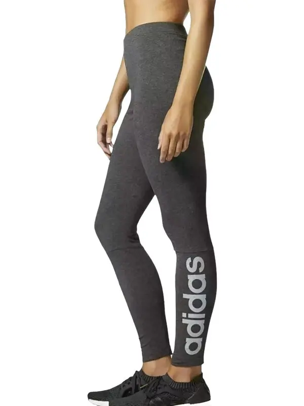 Adidas Logo-print Leggings - Grey
