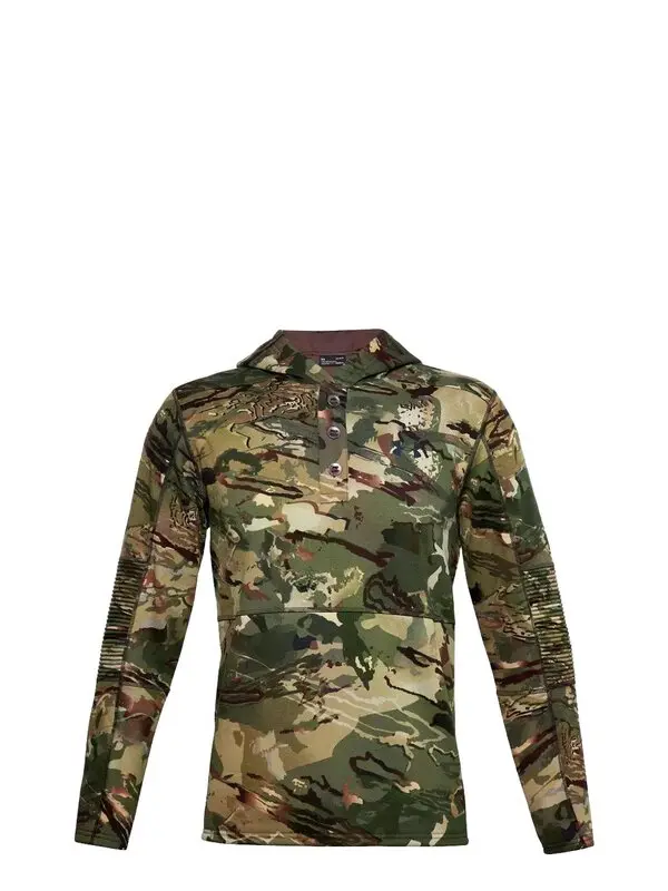 Under Armour Camo-pattern Fleece Hoodie - Green