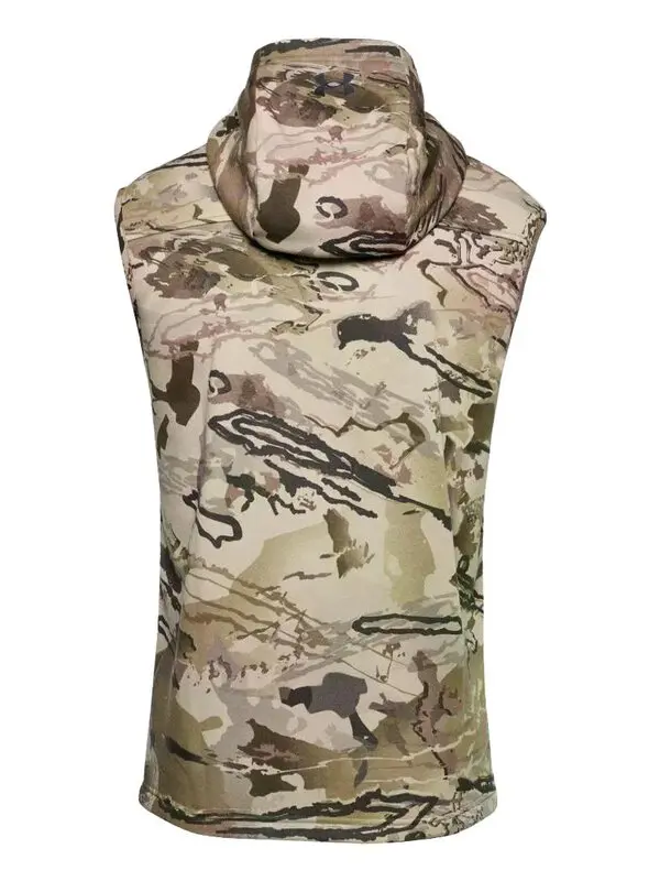 Under Armour Camouflage-pattern Hooded Gilet - Neutrals