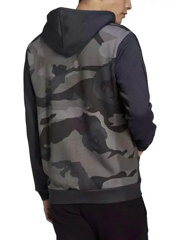 Adidas Camouflage Full-zip Hoodie - Grey
