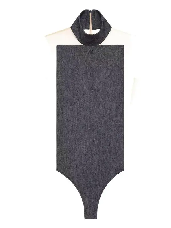 COURREGES Illusion Bodysuit - Grey