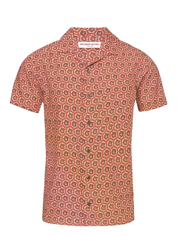 Orlebar Brown Hibbert Roseate Shirt - Red