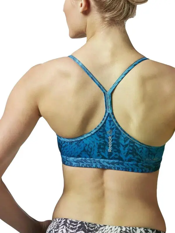 REEBOK Cable Studio Sports Bras - Blue