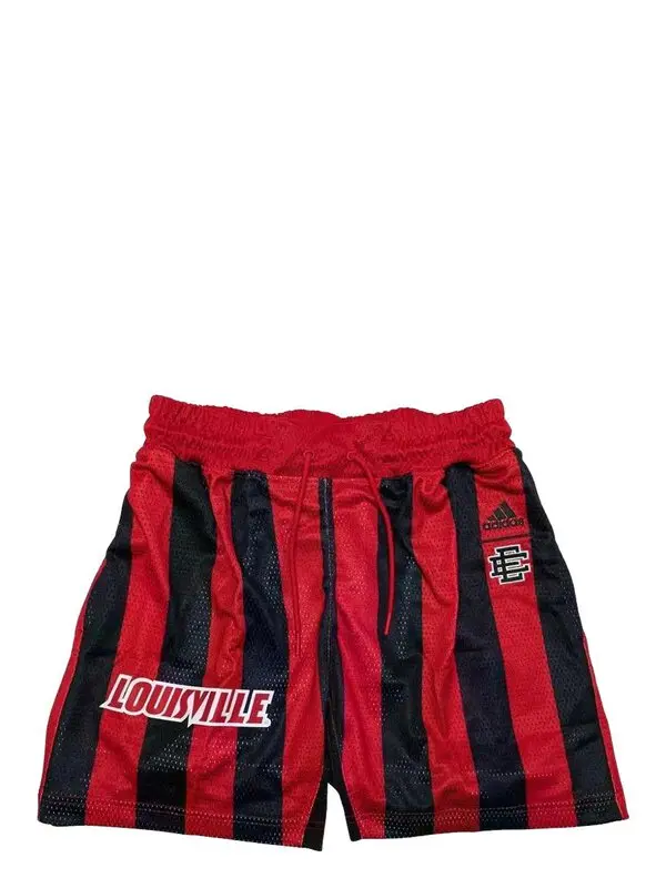 Adidas X Eric Emanuel Louisville Striped Track Shorts - Red
